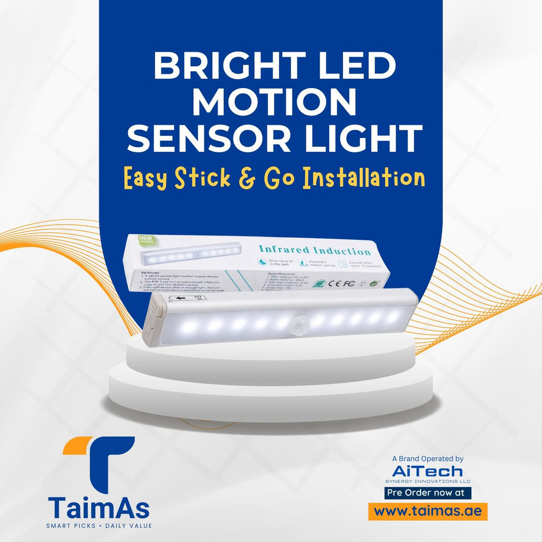 Bright LED Motion Sensor Light | New Arrival at TaimAs UAE – TaimAs ...